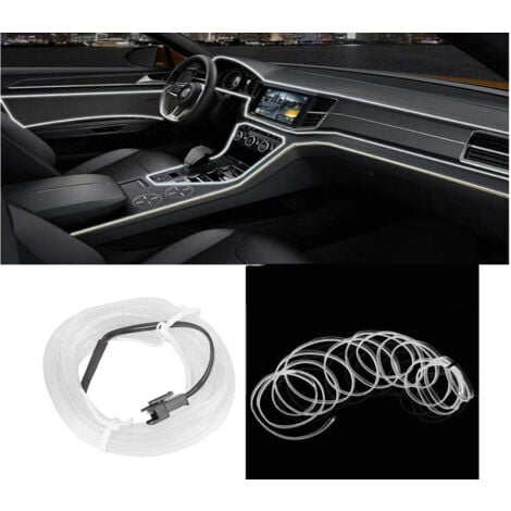 Striscia LED Interni Auto 5M Luce Decorativa Atmosfera Tagliabile ...