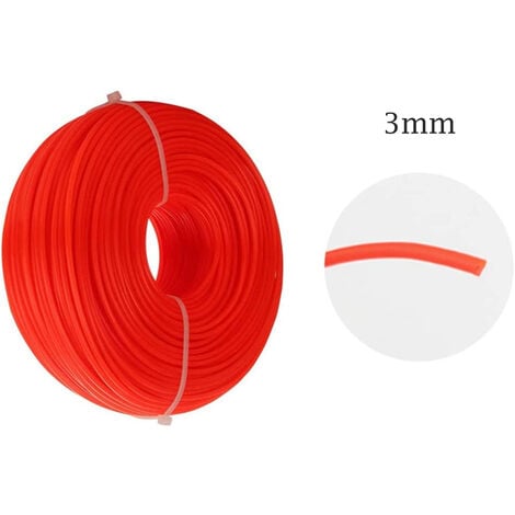 Filo Nylon Ricambio Decespugliatore 3mmx15m Rotondo Trimmer Line ...