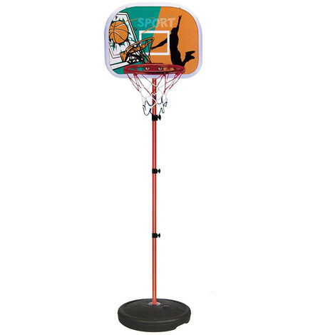 Canestro Da Basket A Piantana Altezza Regolabile 60-120cm Mini Gioco ...