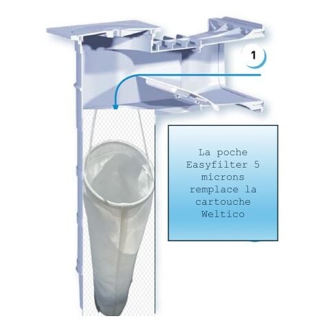 POCHE COMPATIBLE WELTICO C3 (1 poche + 1 Panier Préfiltre Skimmer)