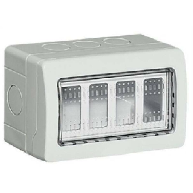 BTICINO 25504 Idrobox IP55 Gehäuse 4 Matix Module mit Schutztür