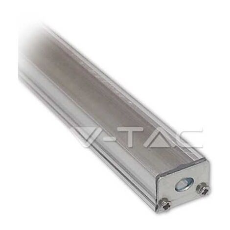 Aluminium-Profil Schmale 1 MT Flat Cap Transparent Mod. VT-7101