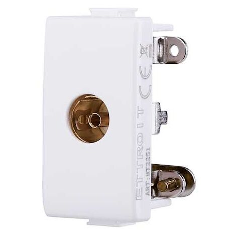 TV Einzeldose kompatibel Bticino Matix F-Buchse weiß farbe