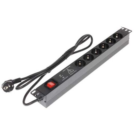 PDU RACK 1U 19" - 90L19-6VP
