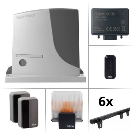 ROBUS BD Nice Schiebetor-Set 600 kg RB600BDKCE + 6M Nylon-Rack