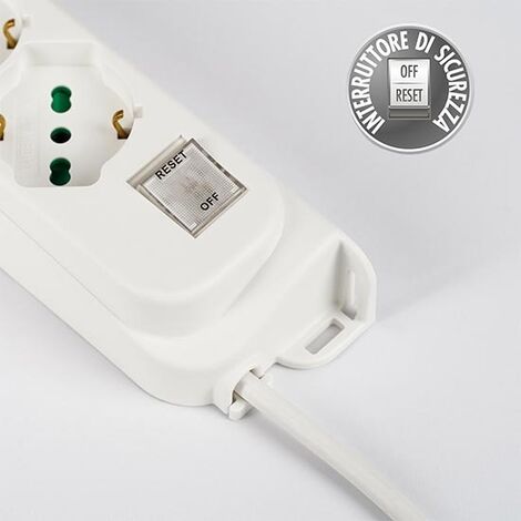 Mehrfachsteckdose 3 Steckdosen Schuko 2P+T 16A Kabel 1,5m Stecker ...