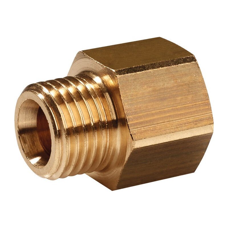 Mamelon de réduction laiton filetage extérieur G 1/4 po. filetage intérieur G 1/8 PROMAT (Par 10)
