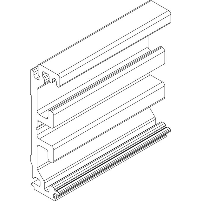 Profilé de compensation de cadre, fixation murale, aluminium EV1 L ...