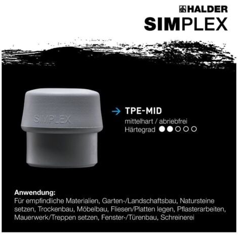 Schonhammer Simplex Alug. 60mm TPE-soft/mid Halder