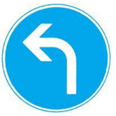 Panneau VKZ.209-10 Rond 600mm sens de la marche à gauche Label de ...