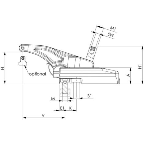 Tendeur électrique Nr.7600 43 kN M16x18mm long. AMF