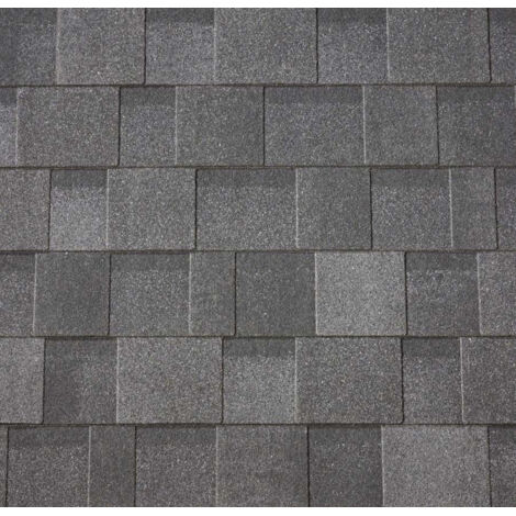 Bardeaux asymétriques Premium noir-anthracite 3m²