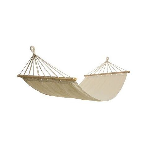 AMACA 200X100CM BEIGE CON SUPPORTO IN LEGNO