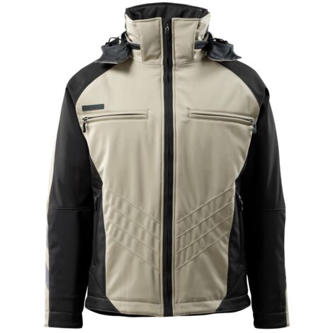 MASCOT SoftShelljacke DARMSTADT khaki/schwarz Gr. S
