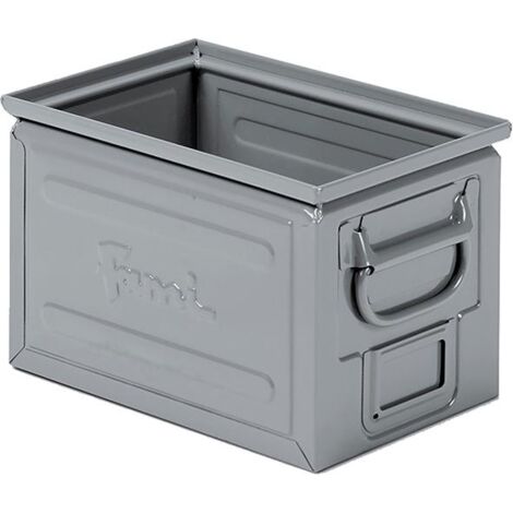 STAHLKASTENmm B=300T=200H=200 Gr. 272-3 Grau Ral7000