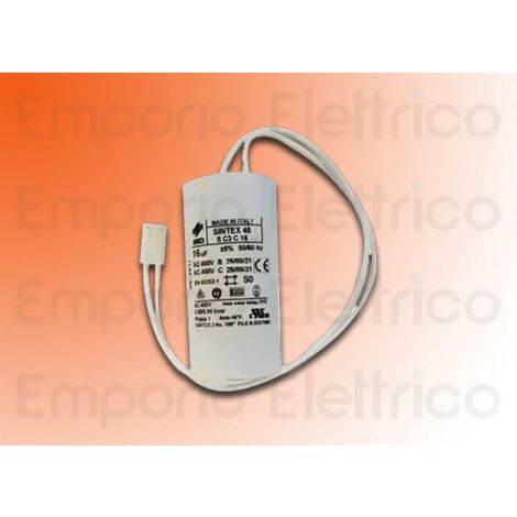 faac pièce détachée condensateur pp16mf-400v ul recog.unip.conn 7600525