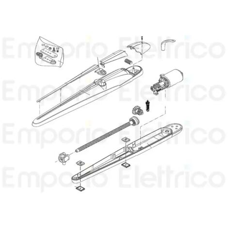 Support et escargot Beninca BOB2124.DA de rechange pour motorisation ...