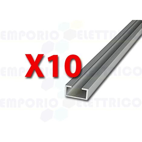 faac kit profil en aluminium 10pcs d 2,5m xs55, xs85 105687
