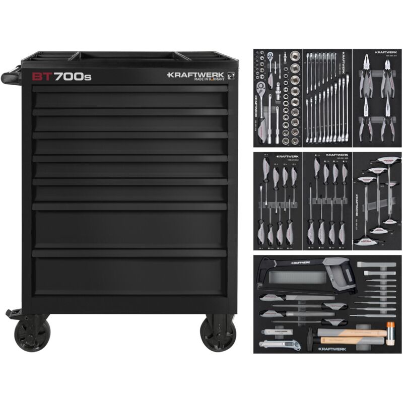 BT LINE Carro de taller BT700s, 7 cajones, 113 pzs.