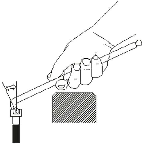 42 DKEL 4 Destornillador angular XL, doble esfera