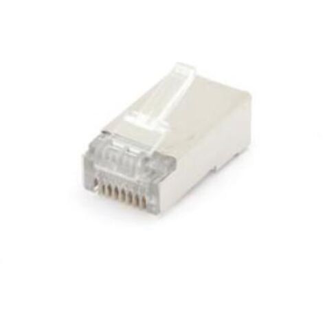 CONECTOR MODULAR RJ45 8P8C PARA CABLES BLINDADOS REDONDOS