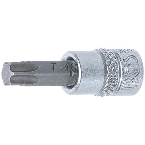 Punta de vaso entrada 6,3 mm (1/4") perfil en T (para Torx) T40