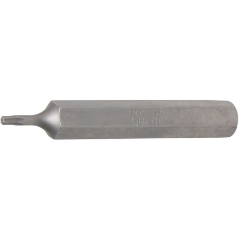 Punta longitud 75 mm entrada 10 mm (3/8") perfil en T (para Torx) T10