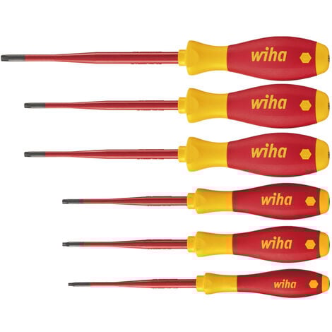 Wiha Juego de destornilladores SoftFinish® electric slimFix TORX® Tamper Resistant (con taladro ...