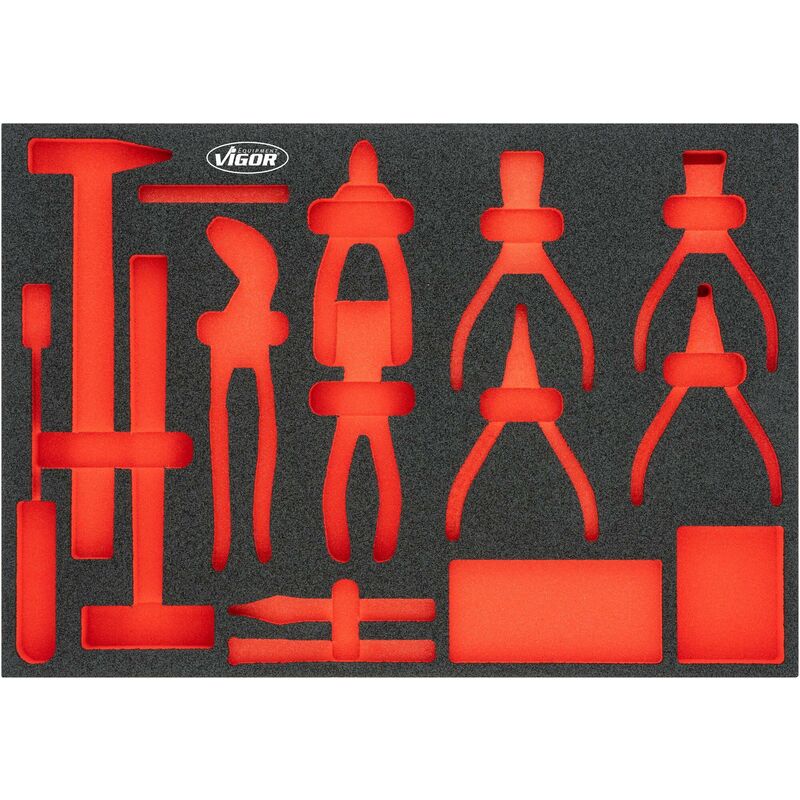 Soft foam insert ∙ empty ∙ V5637N-L ∙ L x W x H: 563 mm x 393 mm x 35 mm