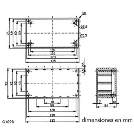 UTILITYBOX - GRIGIO - 135 x 75 x 50 mm