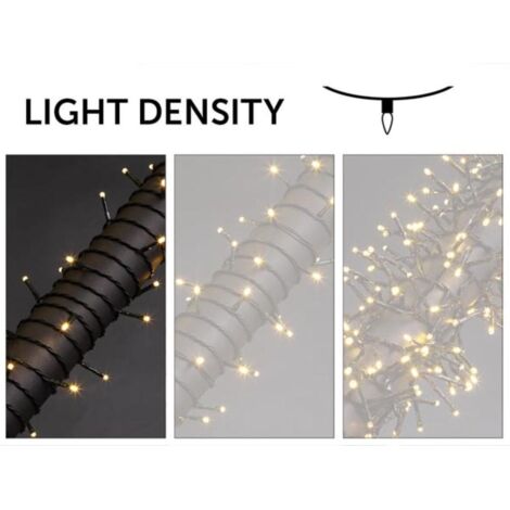 WEGA LED - 12 m - 80 lampade multicolor - filo verde - 24 V