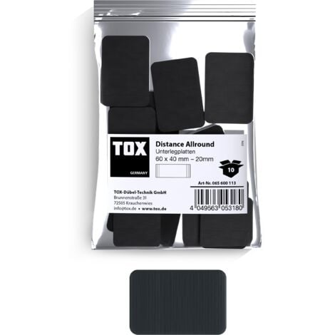 Spessori in plastica 60x40 mm Distance Allround 20 mm (10 pz.)