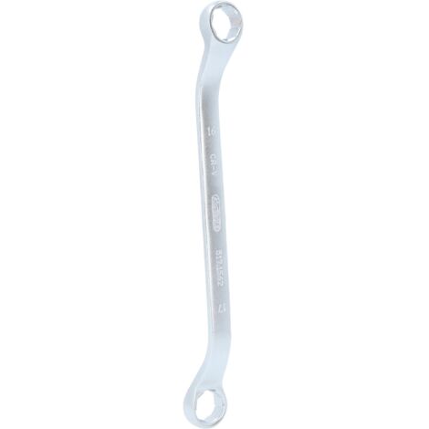 RESCUEpower Chiave poligonale a due bocche, curvata 16x17 mm