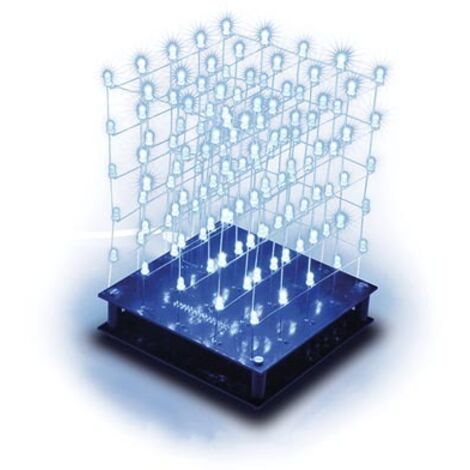CUBO LED 3D 5 x 5 x 5 (LED blu)