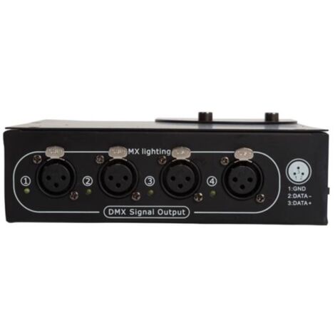 SPLITTER DMX A 4 VIE IN CUSTODIA COMPATTA