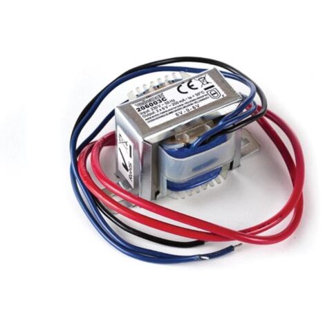 TRASFORMATORE A CASA APERTA 3VA 2 x 6V 250mA max.