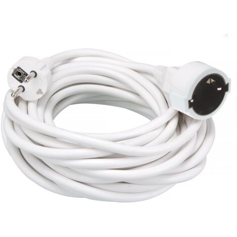 CAVO DI PROLUNGA - 10 m - BIANCO - 3G1.5 - SCHUKO
