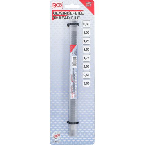 Lima ravvivafiletti filetti interni ed esterni metrico 0,80 - 3,00 mm