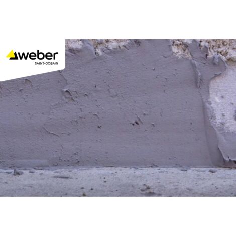Mortier de réparation fibré pour béton 25 kg - Weber