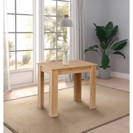 Hallowood Furniture Newquay Oak Fixed Top Small Dining Table ...