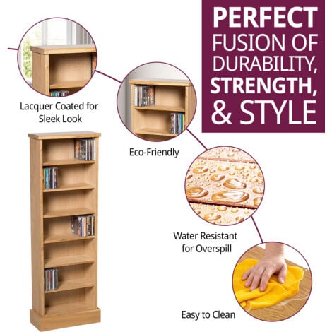 Hallowood Furniture Waverly Oak Storage Rack, Hallway Storage Unit ...