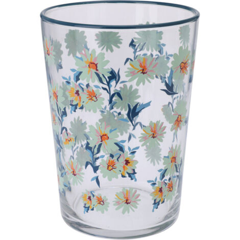 Glas Mit Blumenmuster