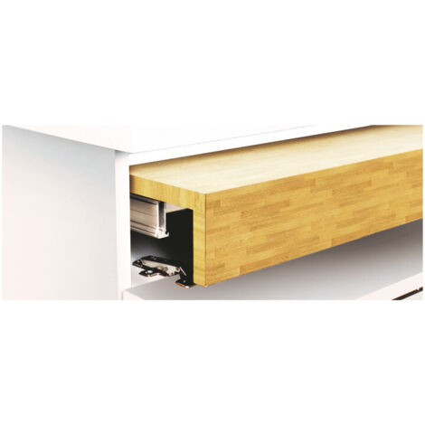 Emuca Coulisses pour table extensible et relevable Oplà Top, Aluminium ...