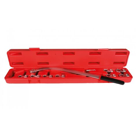 Coffret clé coudée pour courroie et galet tendeur