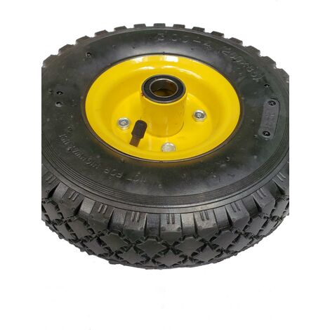 Roue de Chariot / Diable gonflable 3.00-4 (260x85) 160Kg Ø 20mm