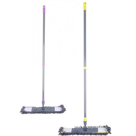 Balai microfibre manche télescopique
