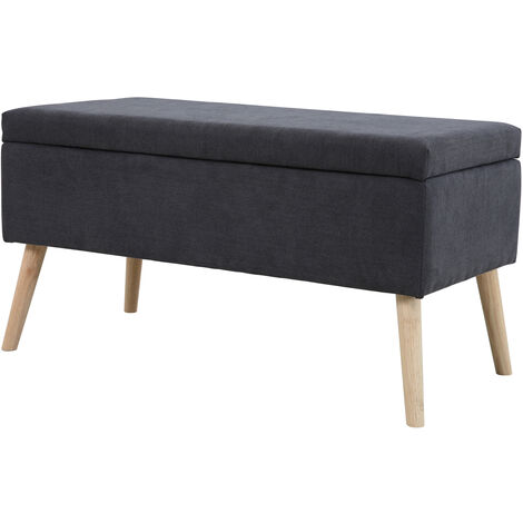 SVITA DAISY Gepolsterter Hocker mit Stauraum Sitzbank Sitzhocker ...