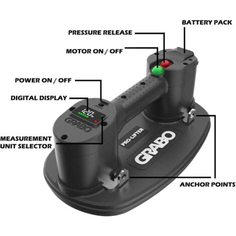 GRABO PRO-LIFTER 20 Ventosa elettrica con display