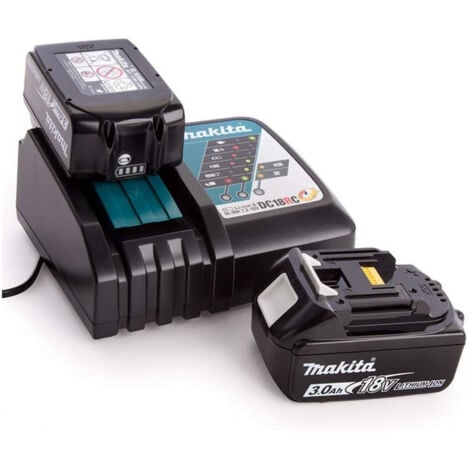 Makita 196618-2Z Kit Energy 2pz BL1830 18V 3,0Ah + Caricabatterie singolo rapido DC18RC
