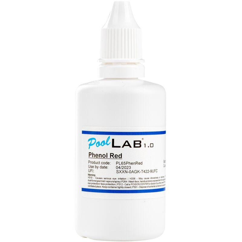 Testflüssigkeit Phenol Red für PoolLab pH 65 ml Messung Wasseranalyse ...